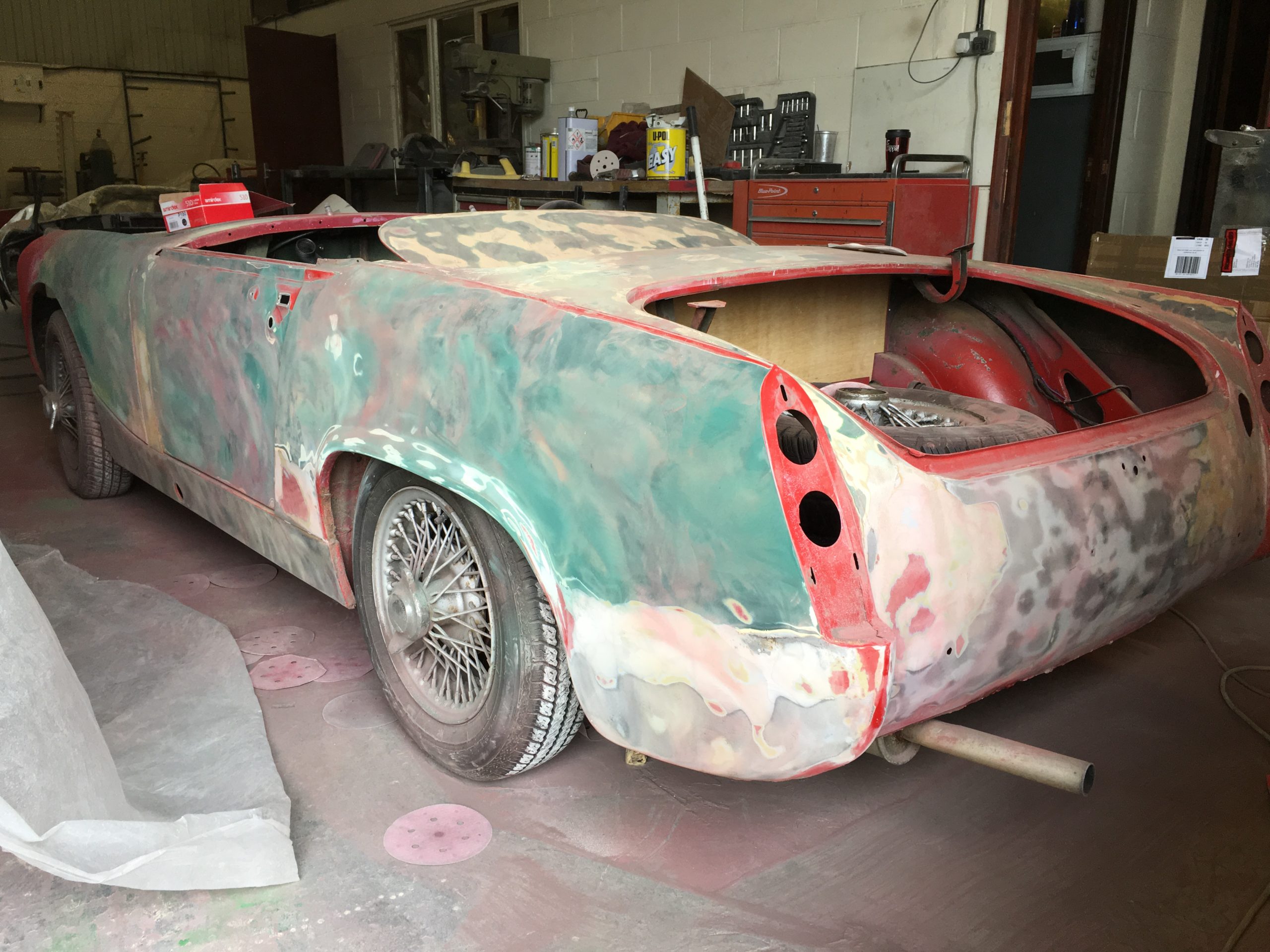 Bodywork Preparation Underway - Bridge Classic Cars