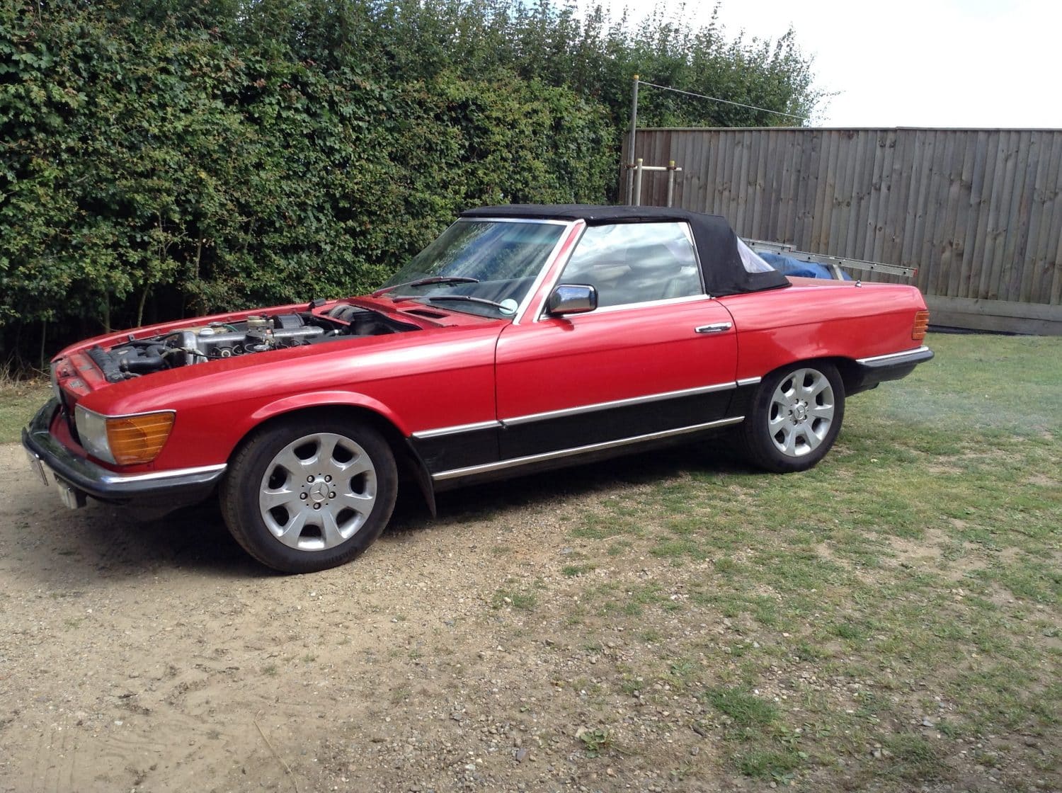 Mercedes 450SL getting ready for a restoration - Bridge Classic Cars