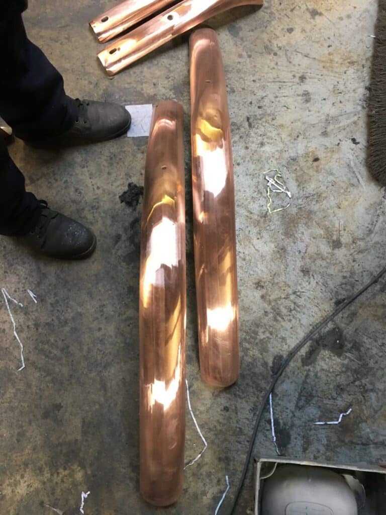 Polishing the Jensen 541S Copper - Bridge Classic Cars
