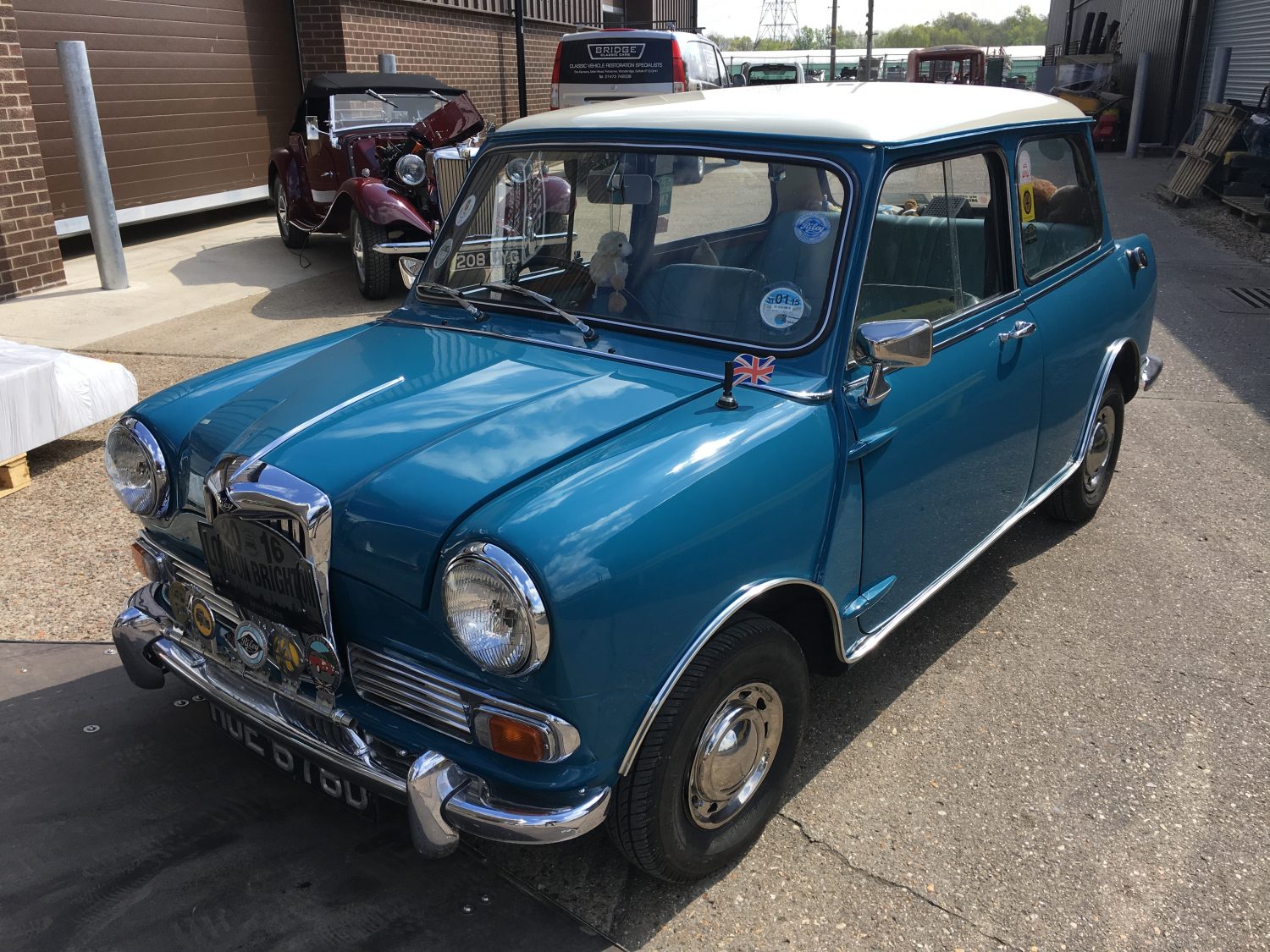 1966 Riley Elf: getting ready for Ipswich to Felixstowe run - Bridge ...