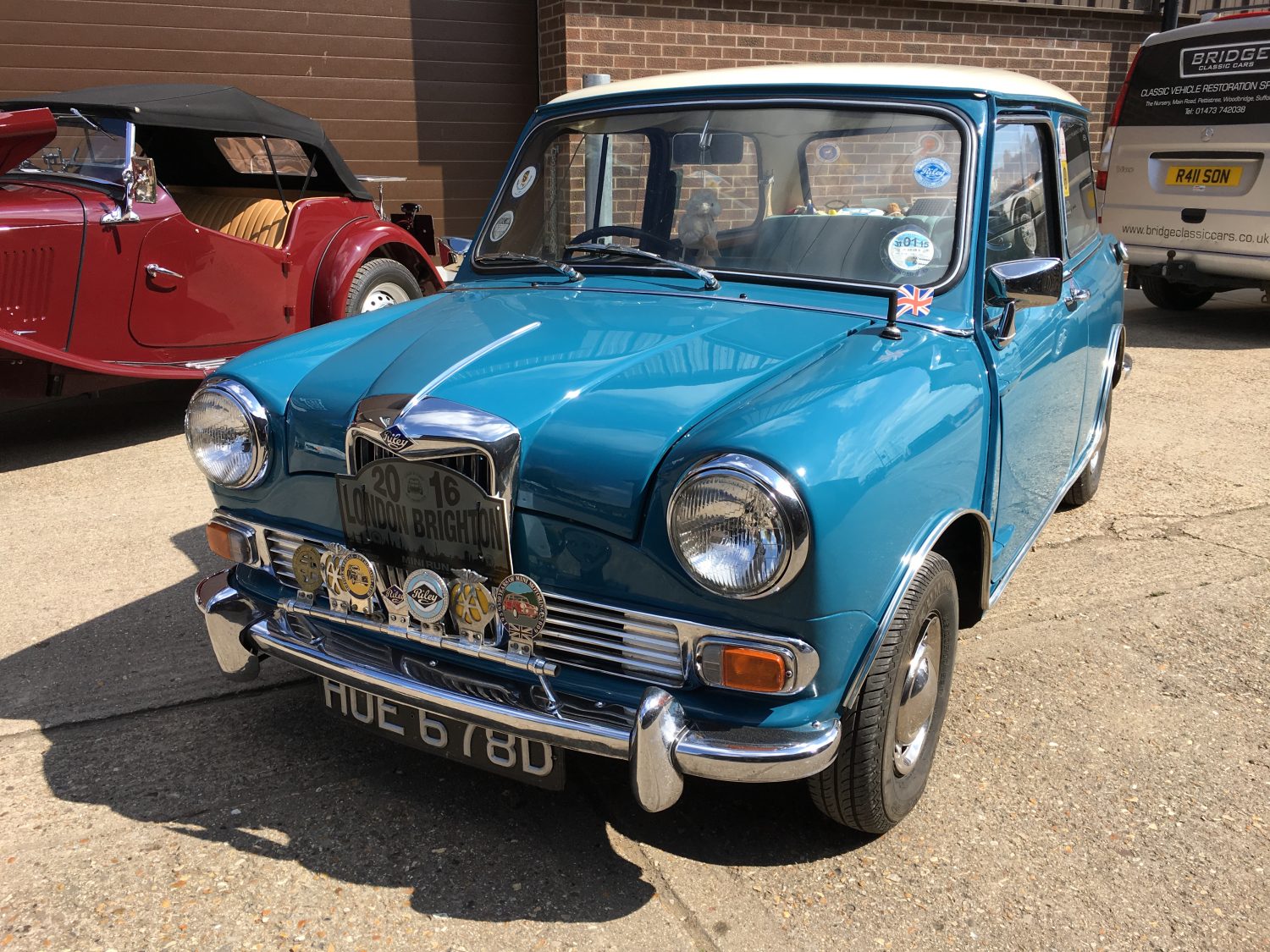 1966 Riley Elf: getting ready for Ipswich to Felixstowe run - Bridge ...