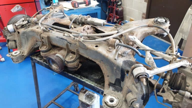 Jaguar XF replacement subframe - Bridge Classic Cars