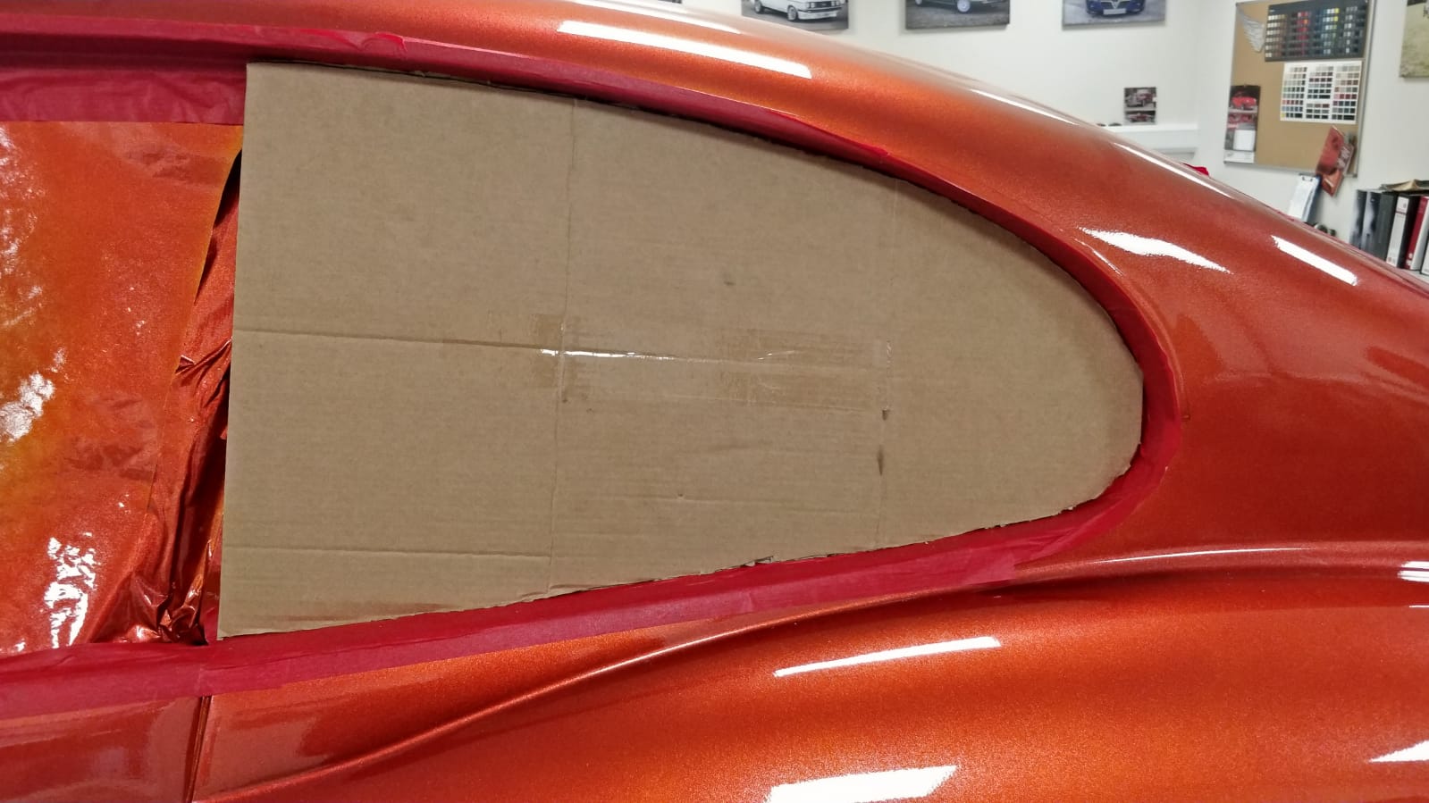 Templating the Race Car windows - Bridge Classic Cars