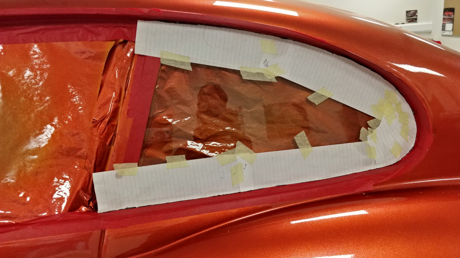 Templating the Race Car windows - Bridge Classic Cars