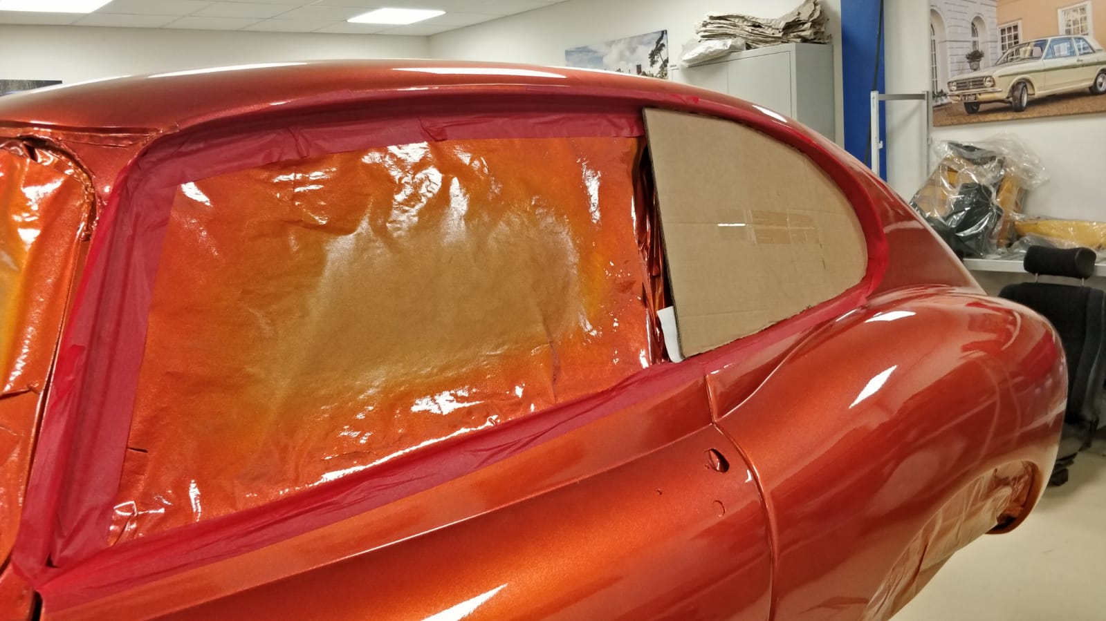 Templating the Race Car windows - Bridge Classic Cars