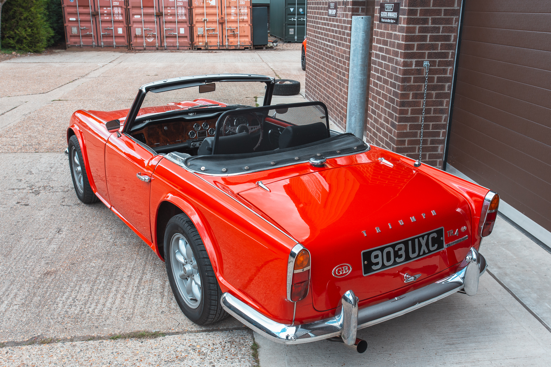 1962 Triumph TR4 in for Paintwork Repair - Bridge Classic Cars