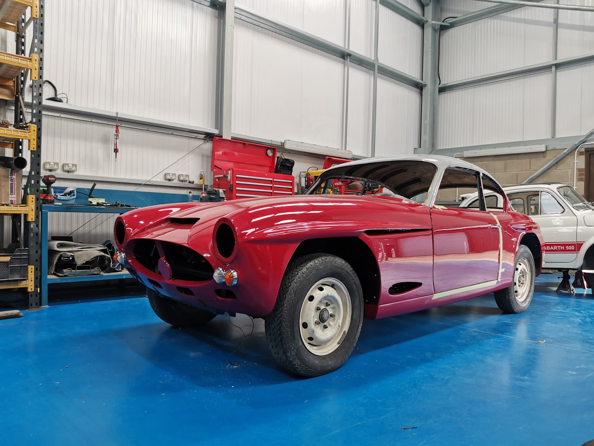 Peony Red Jensen Fitting And Fixing - Bridge Classic Cars
