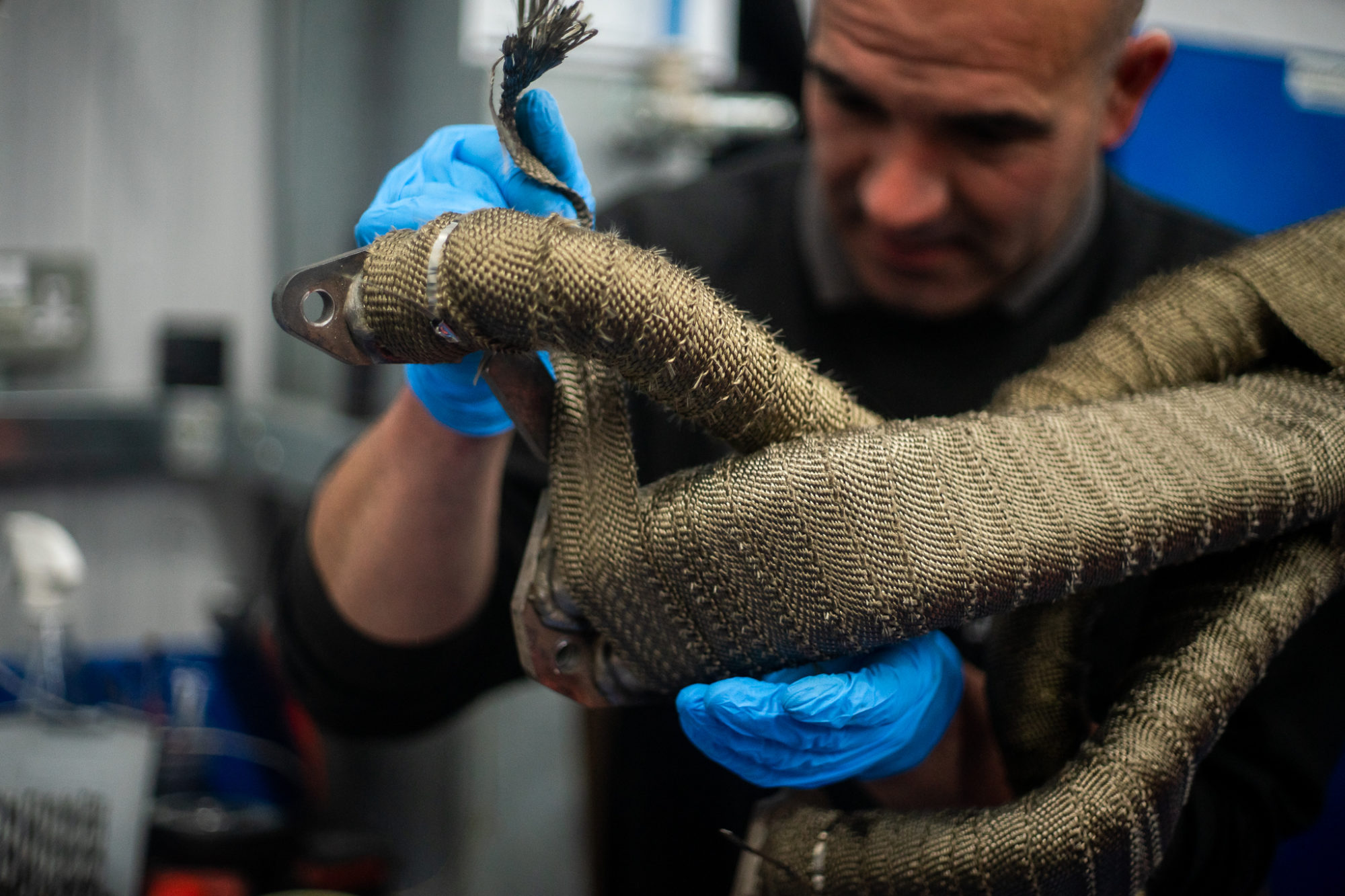 Heat Wrapping The TR5 Exhaust - Bridge Classic Cars