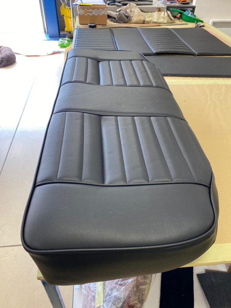 Austin Mini Back Seats Completed - Bridge Classic Cars