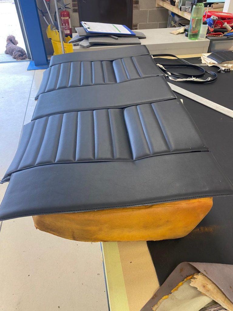 Austin Mini Back Seats Completed - Bridge Classic Cars
