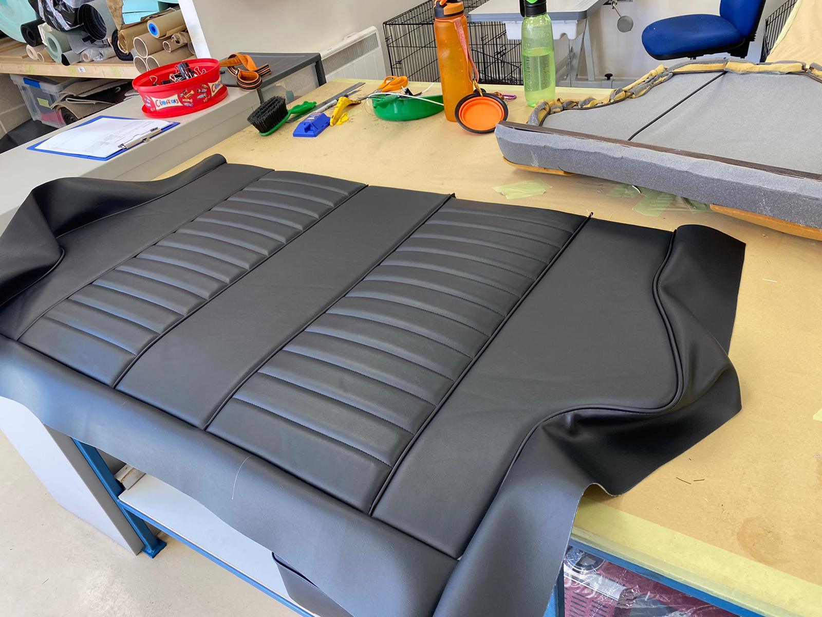 Austin Mini Back Seats Completed - Bridge Classic Cars