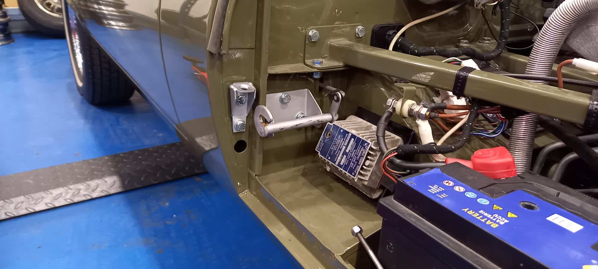 Catches and Hinges - Fitting up the Bonnet Hardware on the 1973 Jaguar ...
