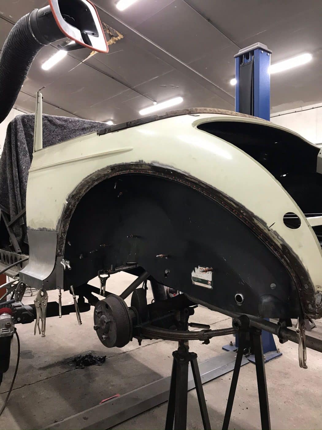 One-Piece - Repairing the Rear Quarter Panel and Rear Arch on the 1969 ...