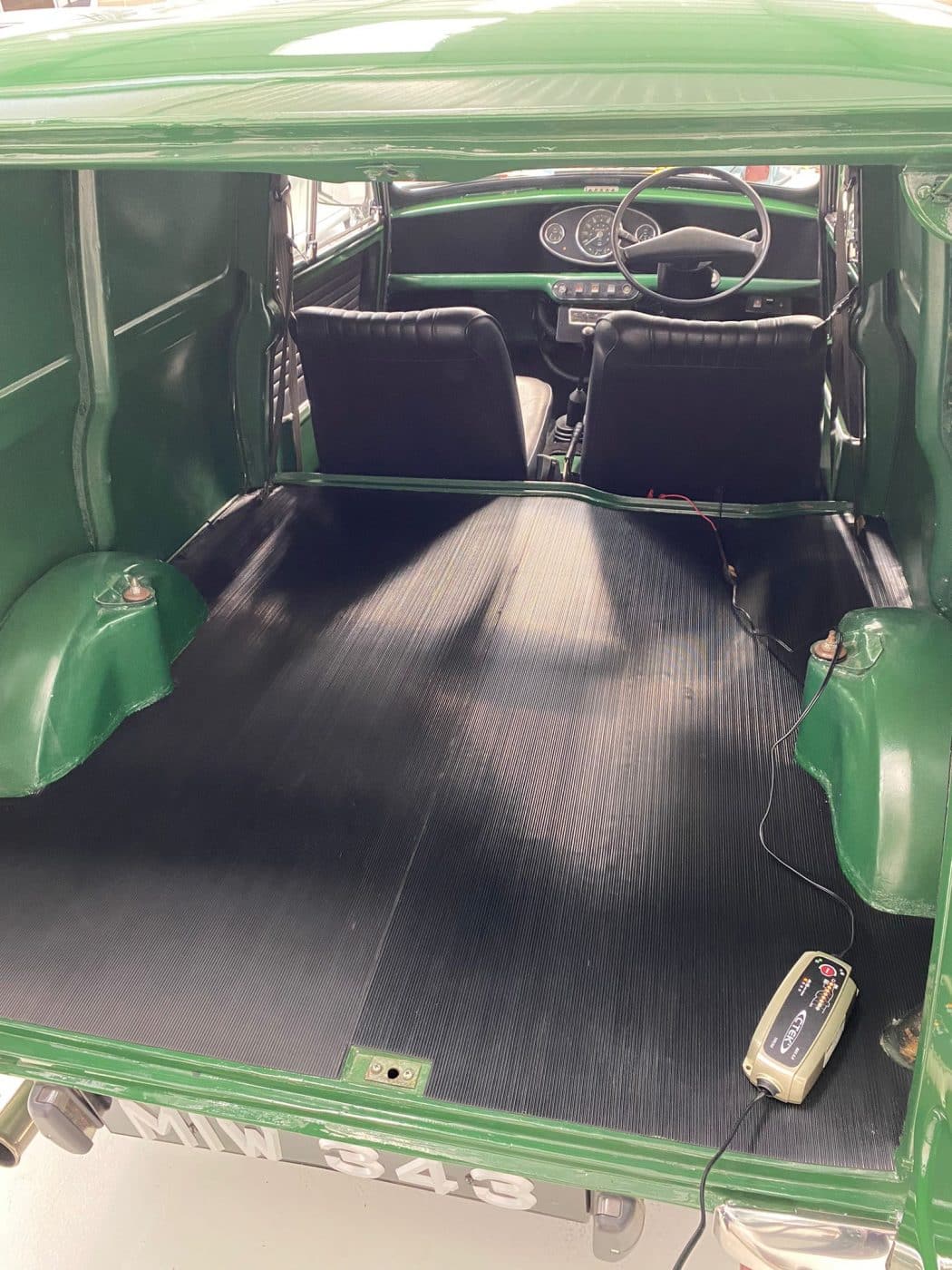 Covered - New Rear Matting in the 1980 Austin Mini Van - Bridge Classic ...