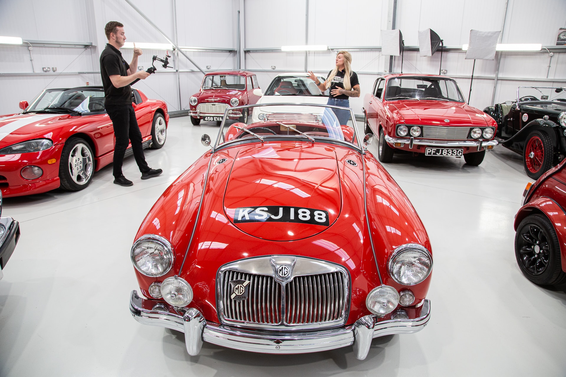Behind the Scenes - Live Draw of the 1957 MG A Roadster & 1997 Rover ...