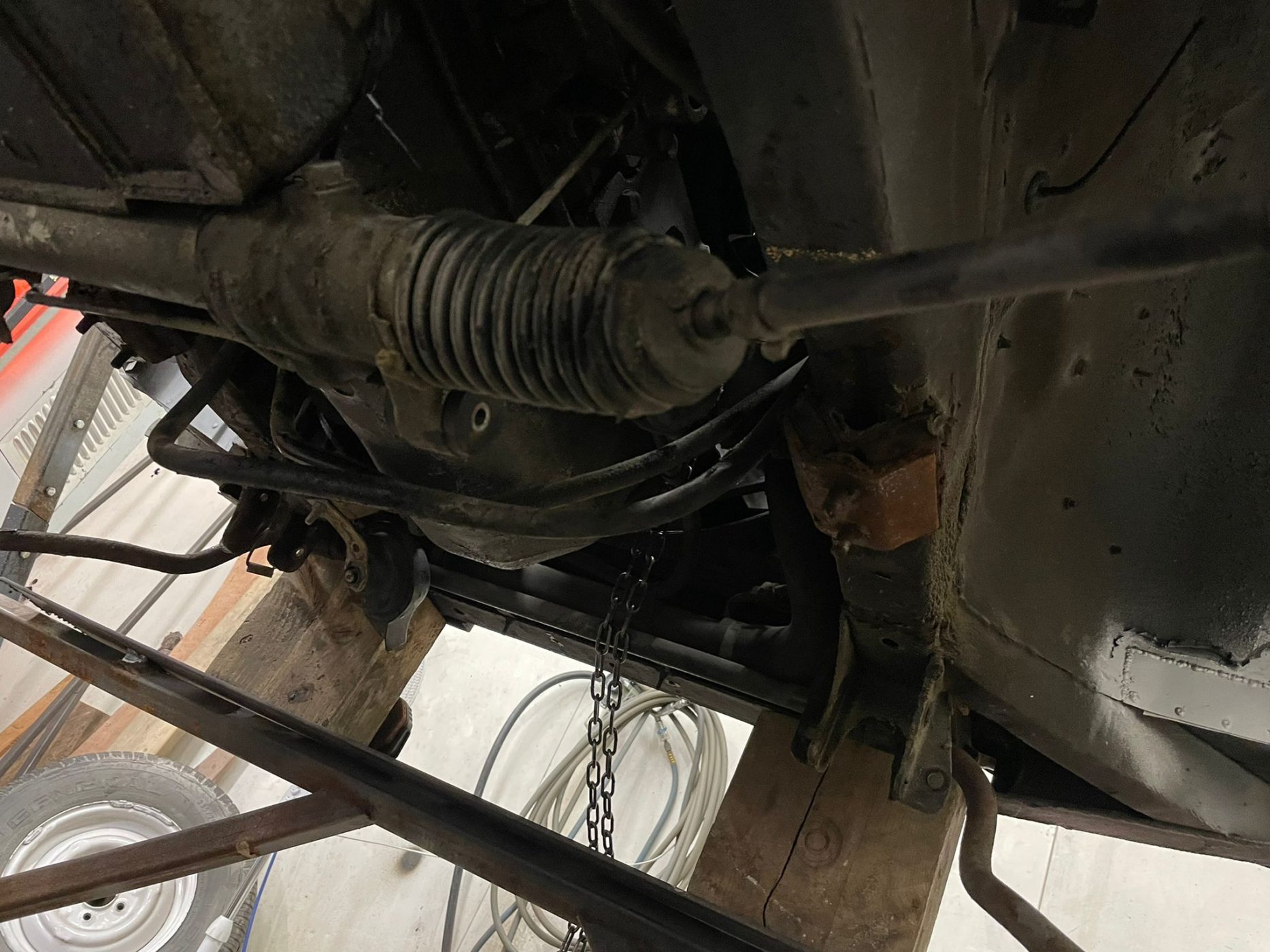 Front Crossmember Removal - Bridge Classic Cars