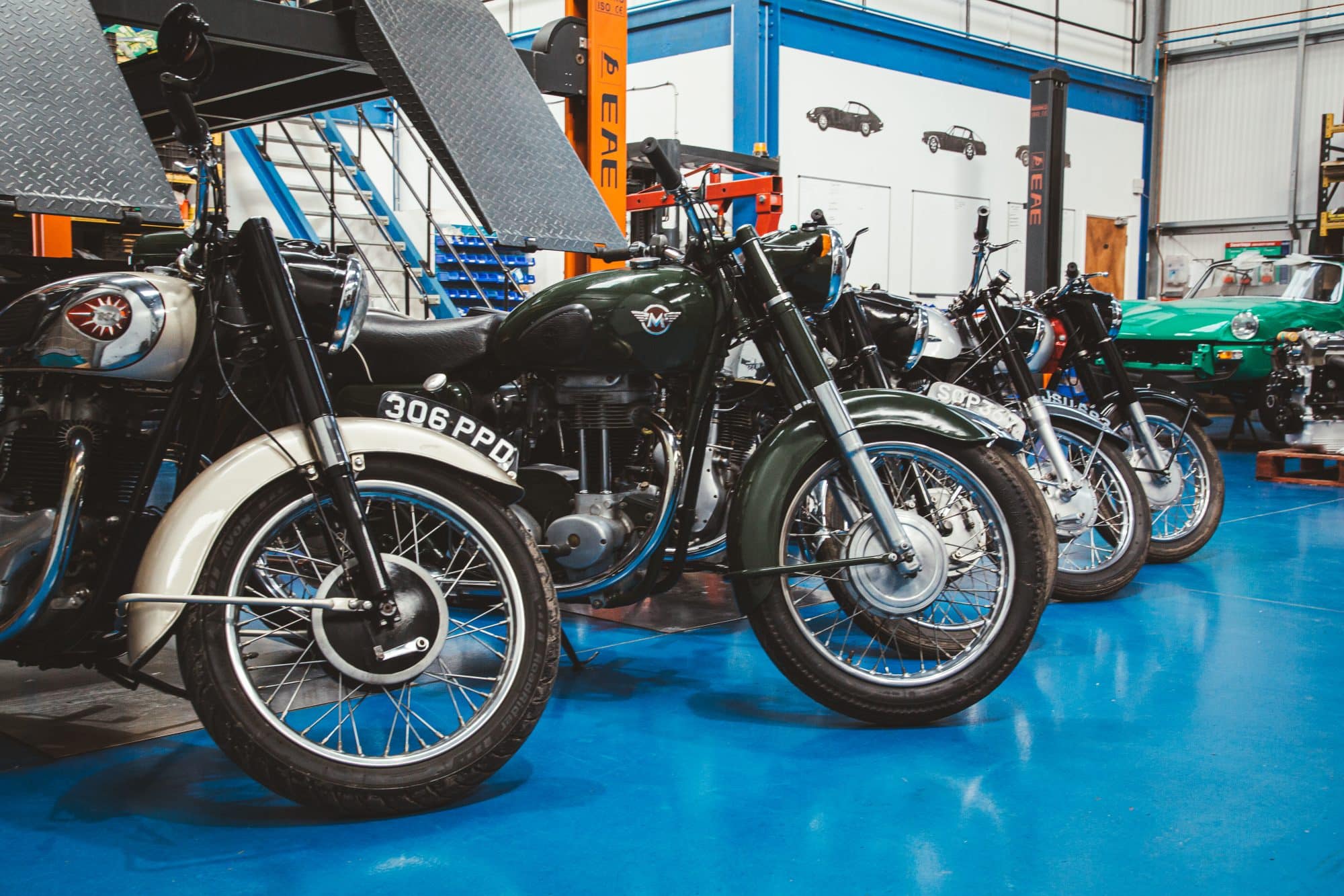 Special Delivery! A collection of vintage British motorcycles arrive at ...