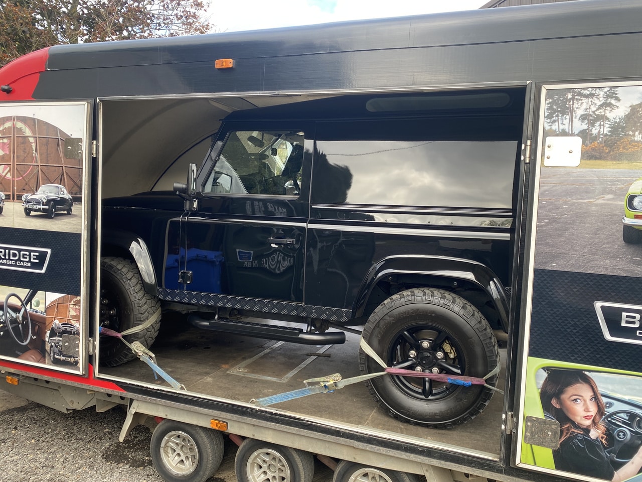 Land Rover Defender getting ready for new home - Bridge Classic Cars