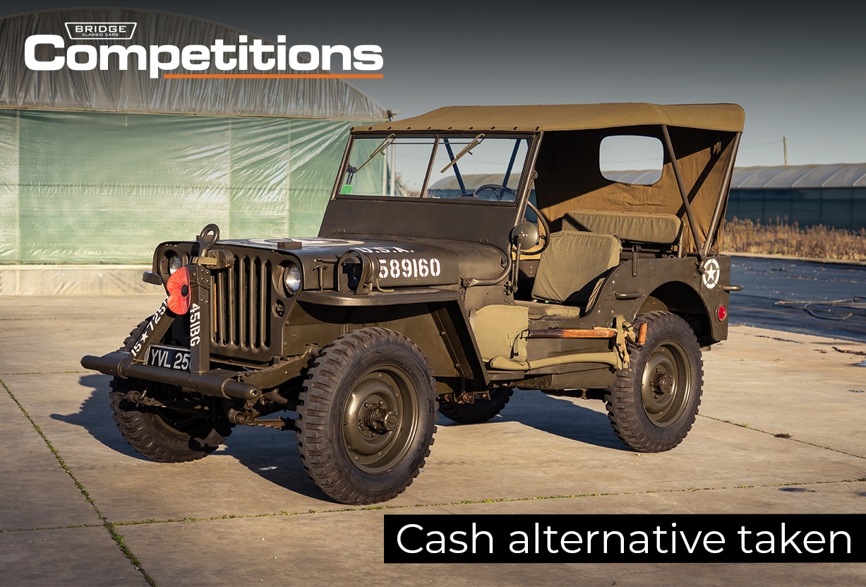 Win our 1944 Ford GPW Jeep