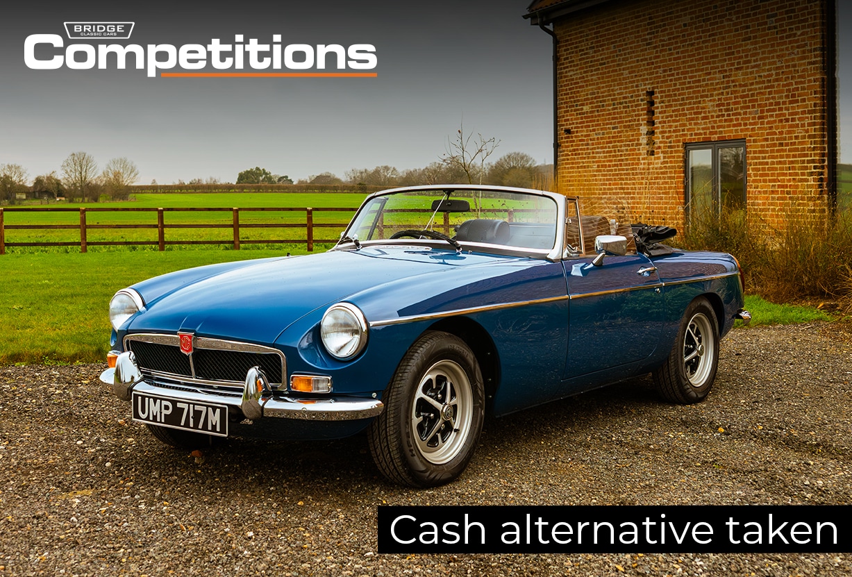 Win our 1973 MGB Roadster