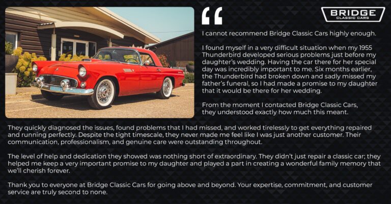 Helping Keep A Classic Promise - Bridge Classic Cars